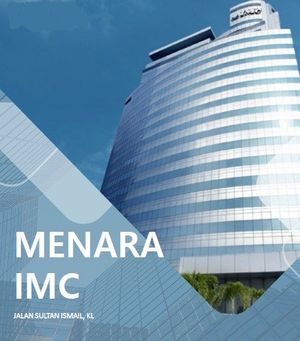 OFFICE AT MENARA IMC AT GOLDEN TRIANGLE for Rental @RM23,400 By HELMUT ...