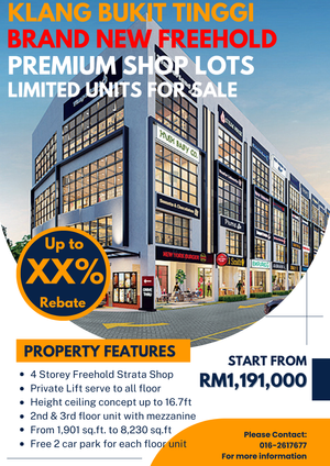 NEW LAUNCH FREEHOLD STRATA SHOP LOT WITH PARKINGS @ Bandar Bukit Tinggi ...