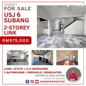 🏠 2-Storey Link for Sale at USJ6, USJ 6, Subang, Subang Jaya | Renovated 🏠 for Sale @RM975,000 ...