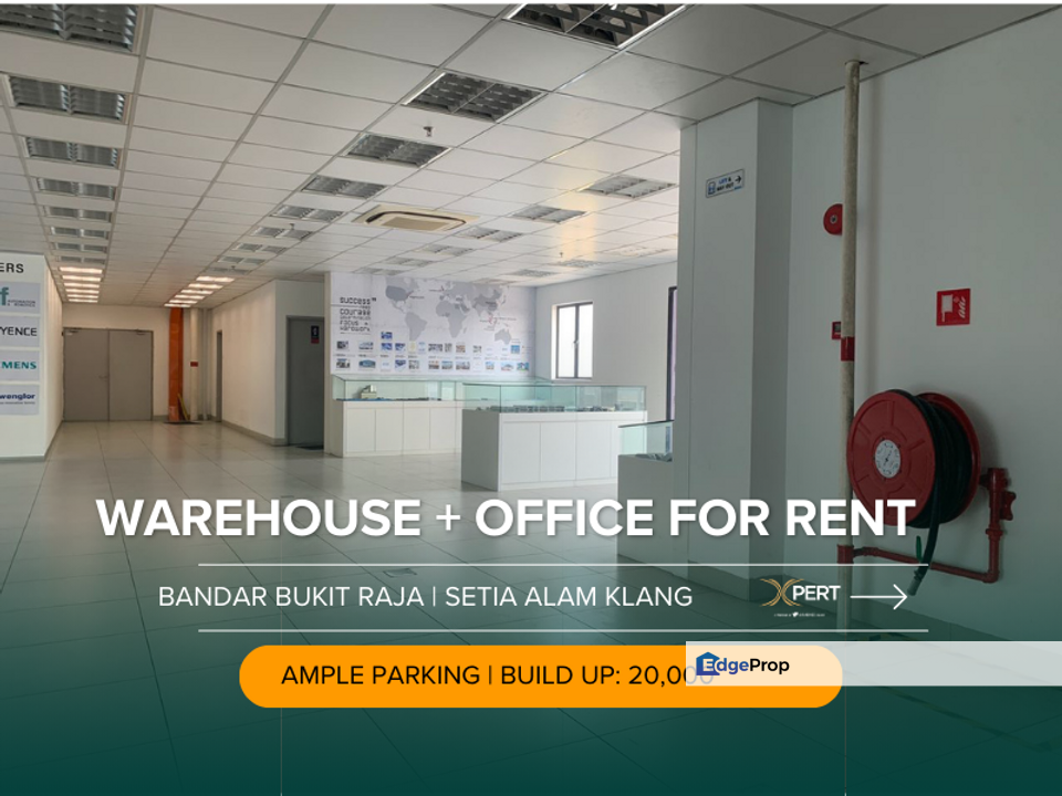Warehouse Office For Rent Bandar Bukit Raja Setia Alam Klang For