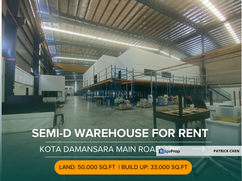 Huge Semi-D Warehouse @ Kota Damansara, Jalan Teknologi Sunsuria TSB ...
