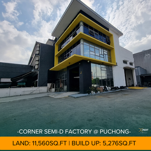 Corner Semi-D factory for sale at Puchong Meranti, Bandar Bukit Puchong, Selangor for Sale @RM6 ...
