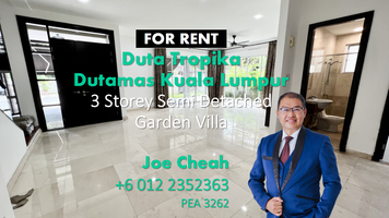 3 Storey Semi D For Rent Duta Tropika Dutamas Kuala Lumpur for Rental ...