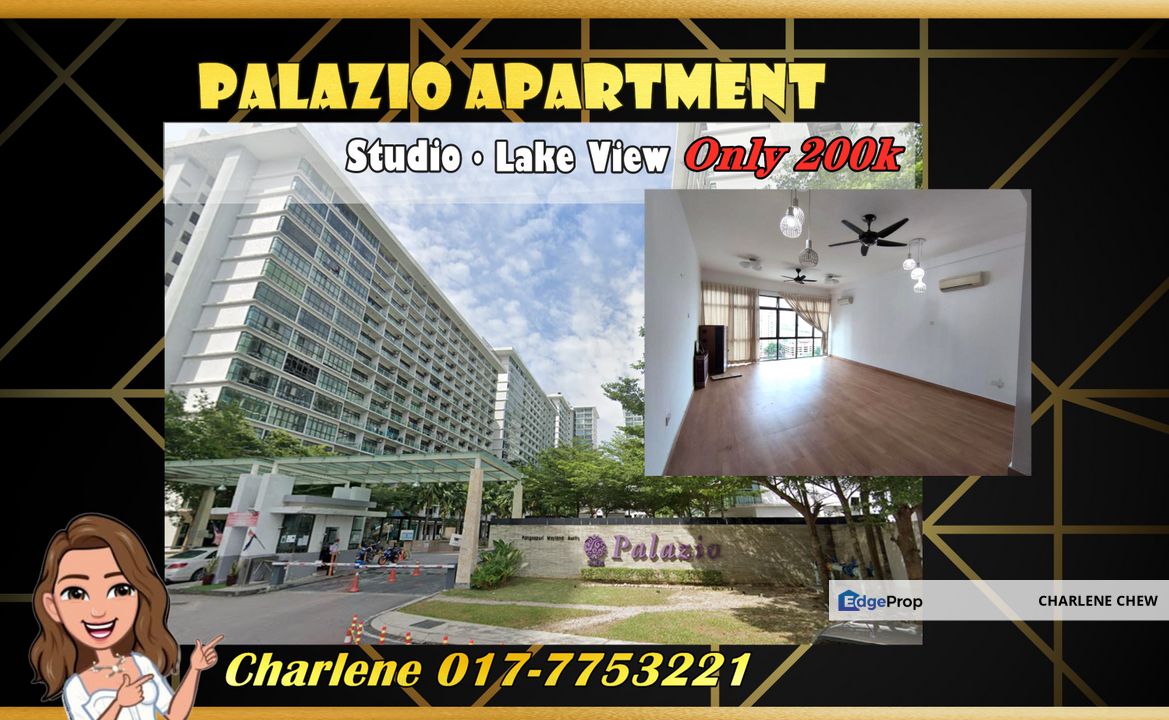 Palazio Apartment Studio with Lake View, Blk A1 for Sale @RM200,000 By ...