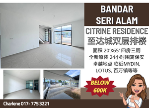 Bandar Seri Alam Citrine Residenz Double Storey New Unit for Sale ...