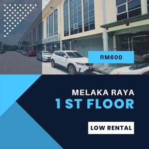 Very Low Rental Price 1st Floor Shop Office Melaka Raya for Rental ...