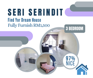 Fully Furnish Residensi Seri Serindit Bukit Baru GH Hospital Manipal ...