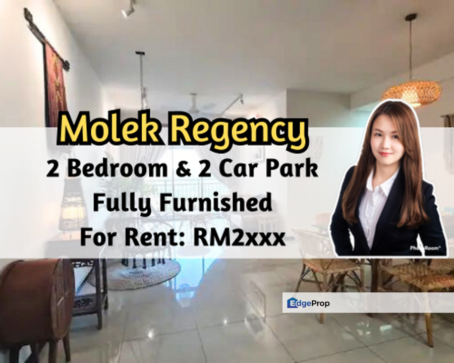 Molek Regency @ Taman Molek, Fully Furnished, Gated Guarded, 2 Bed for Rental @RM2,600 By Jun ...