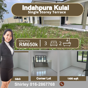 Indahpura Kulai Single Storey Terrace Corner for Sale @RM650,000 By SHIRLEY PANG | EdgeProp.my