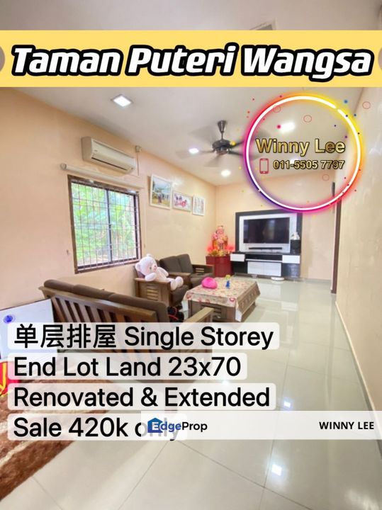 Puteri Wangsa Single Storey Renovated & Extended Good Condition for ...