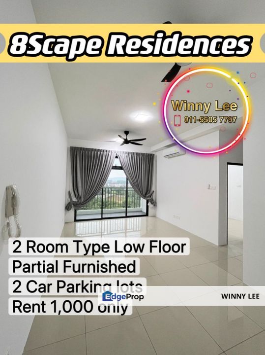 8Scape Residences @ Perling 2Room Low Floor Unit for Rental @RM1,000 By ...