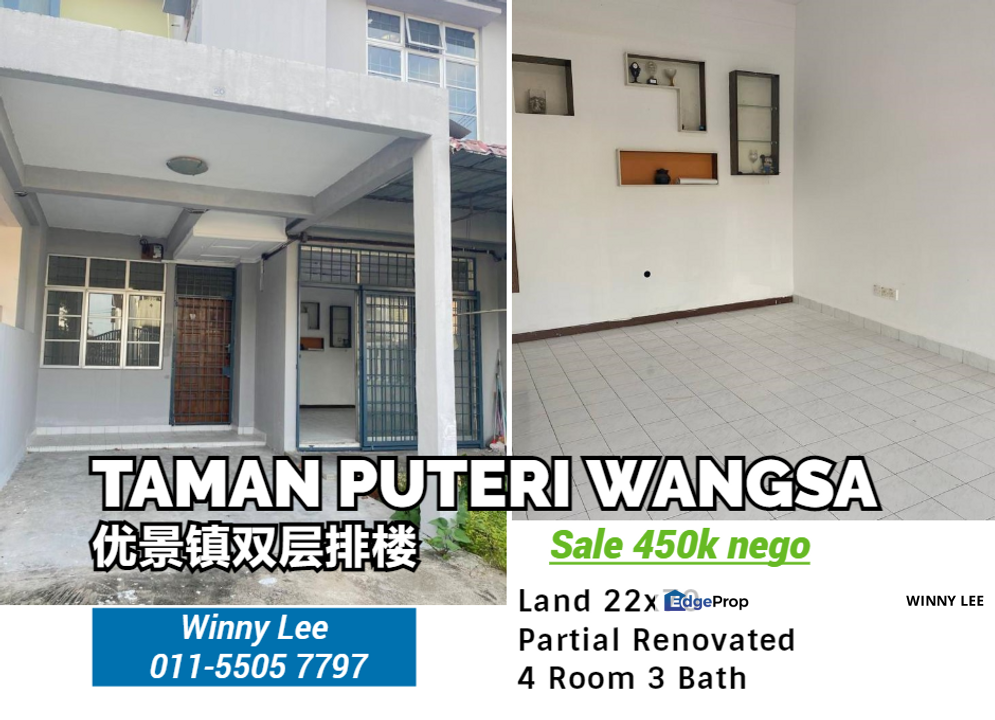 Taman Puteri Wangsa Jalan Keris Double Storey Partial Renovated for ...