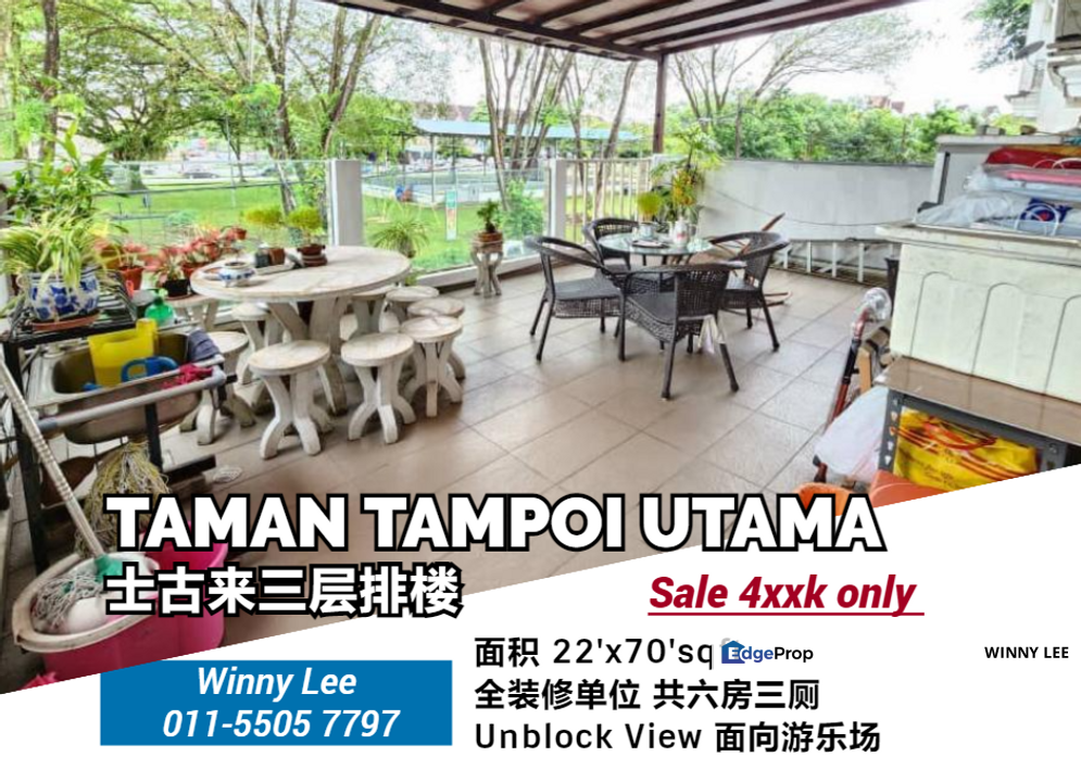 Taman Tampoi Utama 3 Storey Terrace Fully Renovated Unblock View for ...