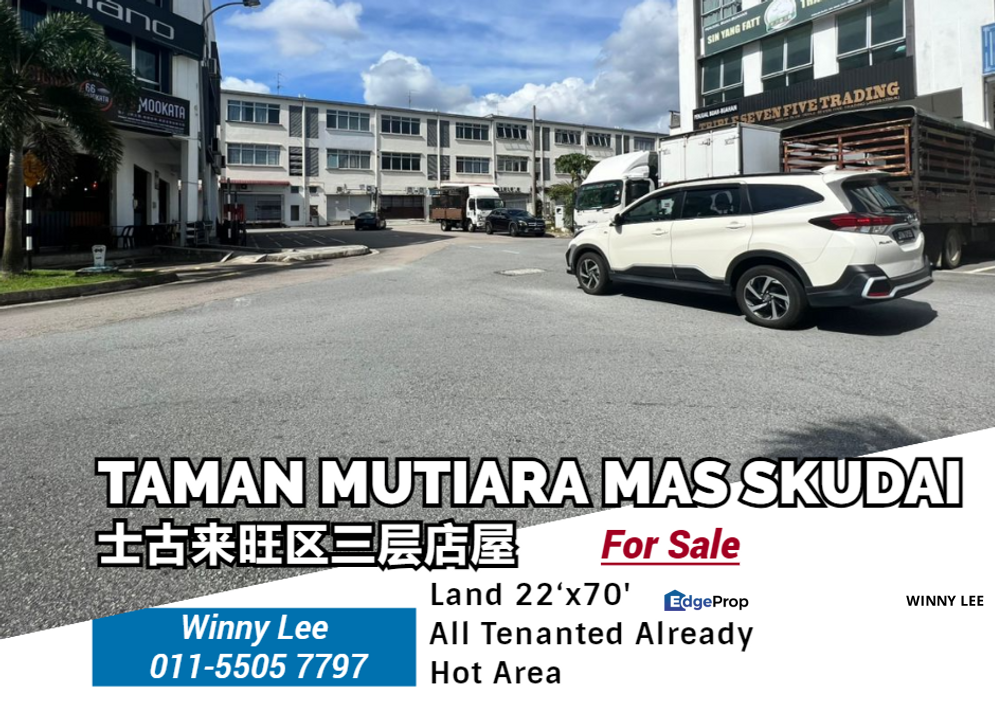 Taman Mutiara Mas Skudai 3 Storey Shop Lot Hot Area for Sale @RM1 ...