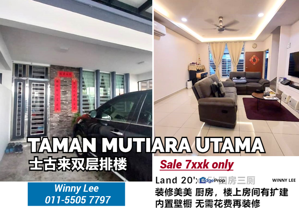 Taman Mutiara Utama Double Storey Renovated Unit for Sale @RM728,000 By ...