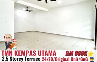 Taman Kempas Utama / 2.5 Storey Terrace for Sale @RM888,000 By CALVIN ...