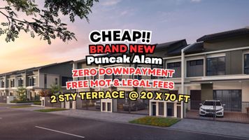 CHEAP NEW 2 storey home, Tropicana Alam, Guarded ZERO Downpayment ...