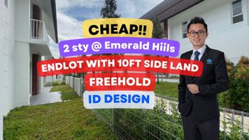 CHEAP Emerald Hills 2 storey Superlink Endlot with 10 feet extra side ...