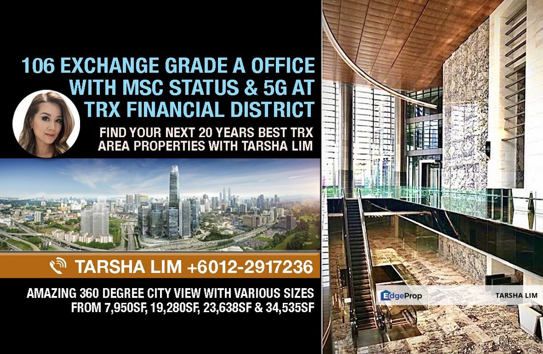 106 Floor Grade A Office @ TRX Tun Razak Exchange, with MSC Cybercentre ...