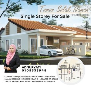 Single Storey Terrace Salak Idaman Salak Tinggi Sepang Freehold for Sale @RM385,000 By SURYATI ...
