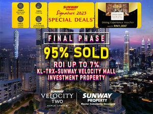 Final Phase: 95% SOLD! 1 Station to TRX. Direct link to 3 MRT, 2 LRT ...