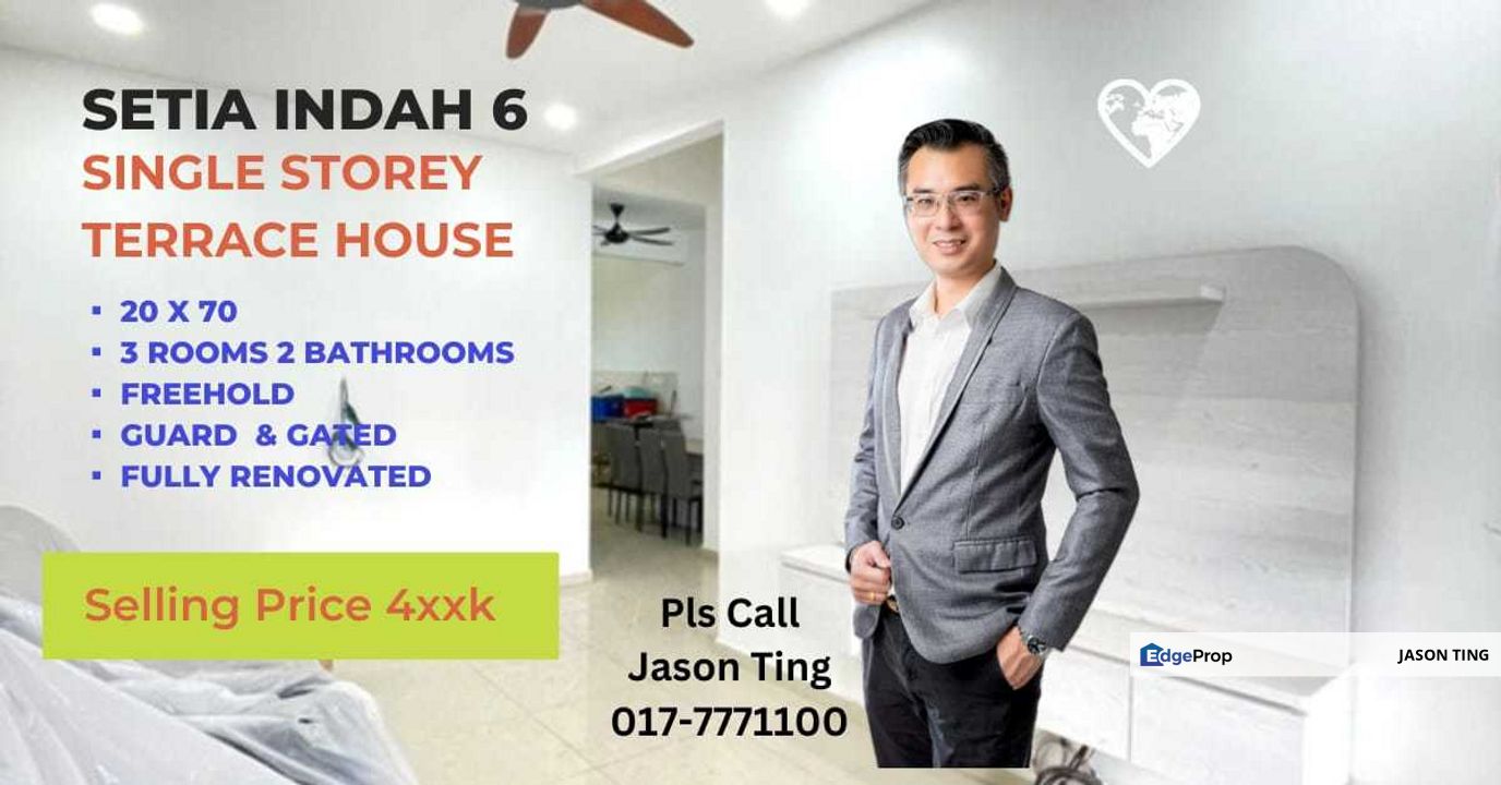 Setia Indah Renovated Single Storey Terrace House for Sale @RM468,000 ...