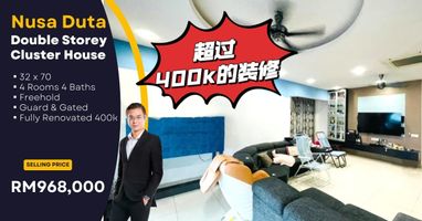 Nusa Duta Renovated 400k Cluster House for Sale @RM968,000 By JASON ...