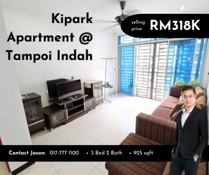 Kipark Apartment @ Tampoi Indah For Sale for Sale @RM318,000 By JASON ...