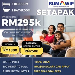 Setapak KL Rumawip With Full Facilities for Sale @RM295,000 By MAZURUL ...