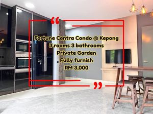 Fortune Centra Condo For Rent Kepong Renovated 3 Room With Garden for ...