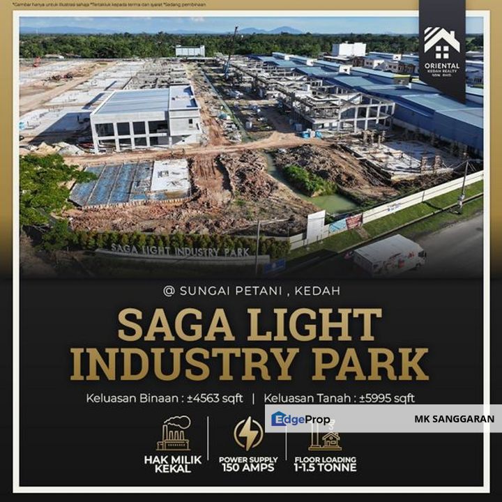 Double Storey Bungalow Type Light Industry at Sungai Petani Kedah for ...