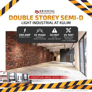 Double Storey Semi-D Light Industrial at Kulim Kedah for Sale @RM3 ...