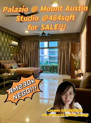 Palazio @ Mount Austin - Studio For SALE!! 484sqft Fully Furnished Nice ...