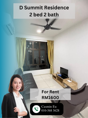 D Summit Residence Mid Floor @ Kempas Utama For Rent for Rental @RM1 ...