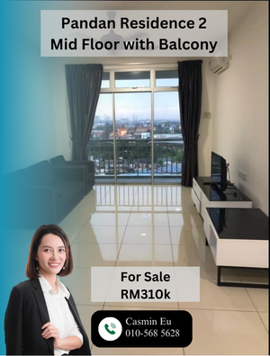 Pandan Residence 2 Mid Floor For Sale for Sale @RM310,000 By CASMIN EU ...