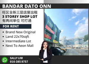 Bandar Dato Onn 3 Storey Shop Lot Brand New Next To Aeon Mall for ...