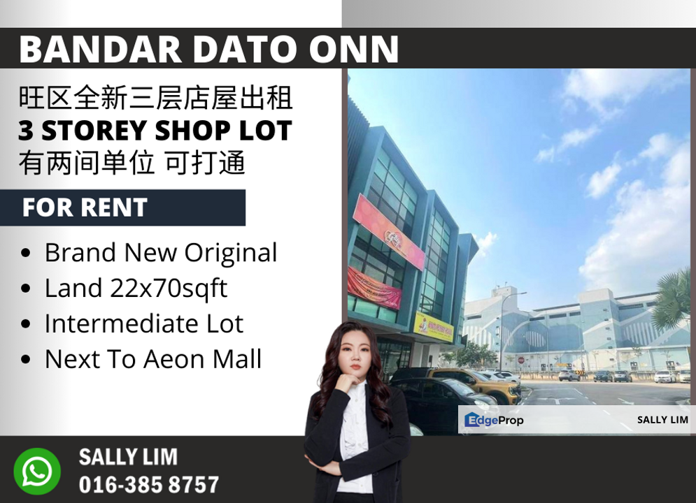 Bandar Dato Onn 3 Storey Shop Lot Brand New Next To Aeon Mall for ...