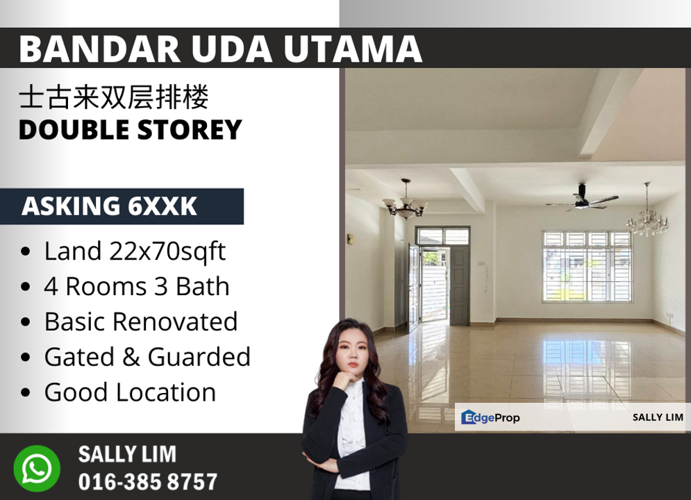 Bandar Uda Utama Double Storey Gated & Guarded Good Location for Sale ...
