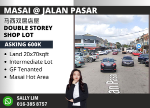 Masai @ Jalan Pasar Double Storey Shop Lot Hot Area for Sale @RM600,000 ...