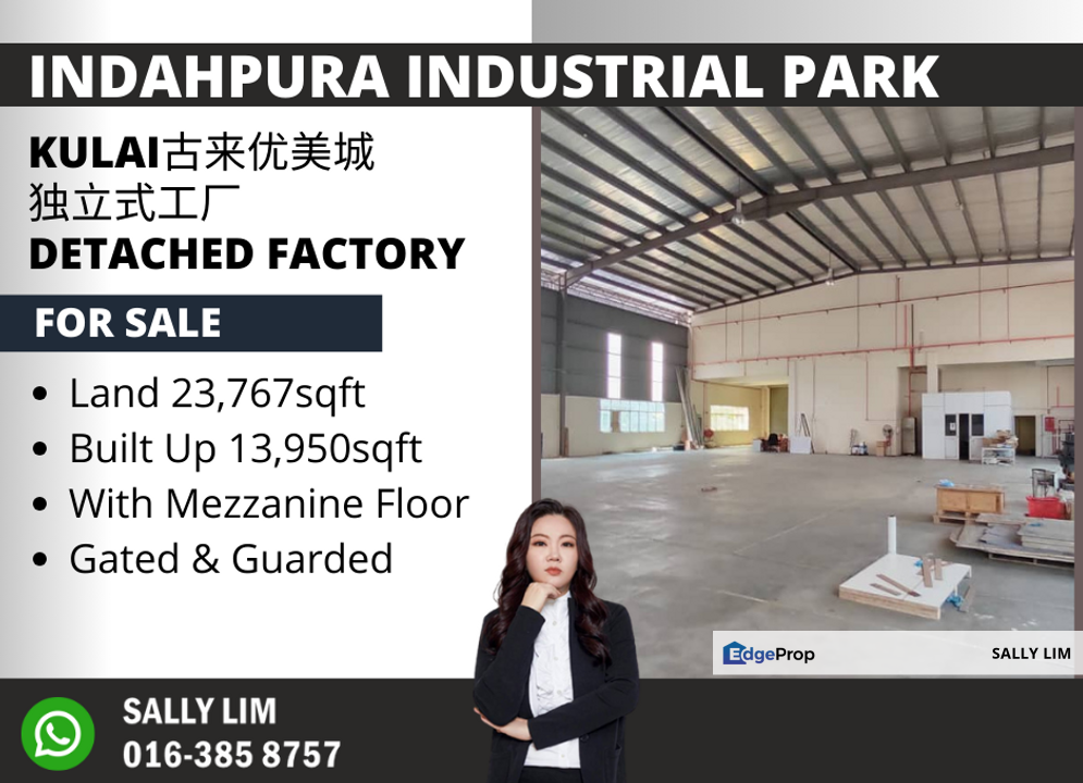 Indahpura Industrial Park @ Kulai Detached Factory with Mezzanine Floor ...