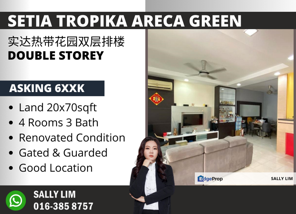 Setia Tropika 3 Areca Green Double Storey Renovated Unit for Sale ...