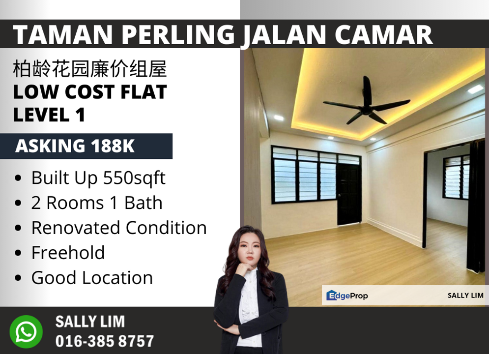 Taman Perling Jalan Camar Low Cost Flat Level 1 Renovated Unit for Sale ...