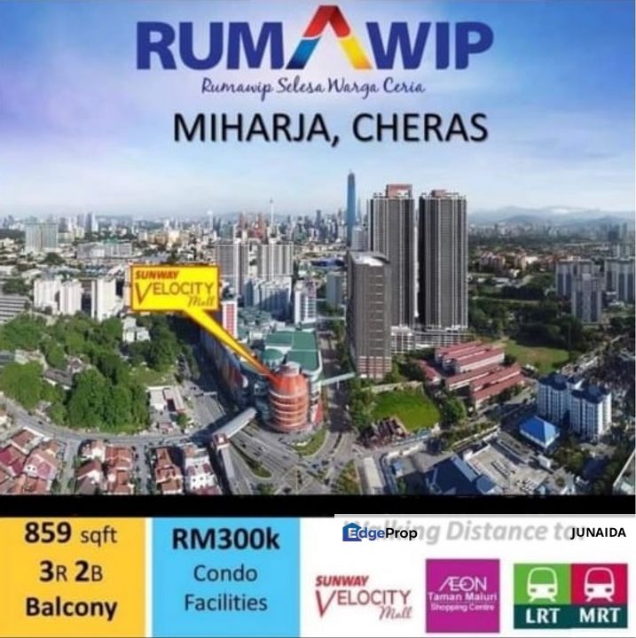 RUMAWIP Pitta Residence Miharja Cheras 100% Loan JlnKakiLRT Bumi Lot ...