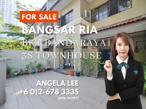 Bangsar Ria at Bukit Bandaraya 3-Storey Upper Unit Townhouse for Sale ...