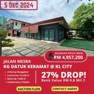 Double Storey Bungalow at Jalan Mesra Kg Datuk Keramat KL City for ...