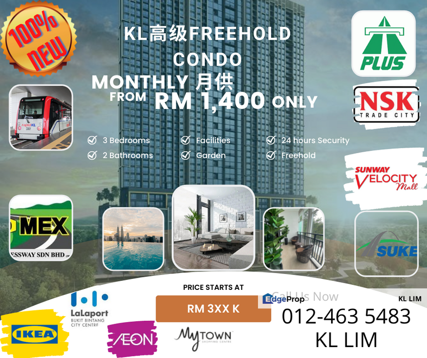 Last New Condo Condo In KL for Sale @RM460,000 By KL LIM | EdgeProp.my