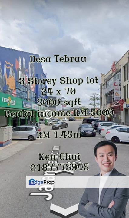 3 storey shop@ tebrau for Sale @RM1,450,000 By KEN CHAI | EdgeProp.my