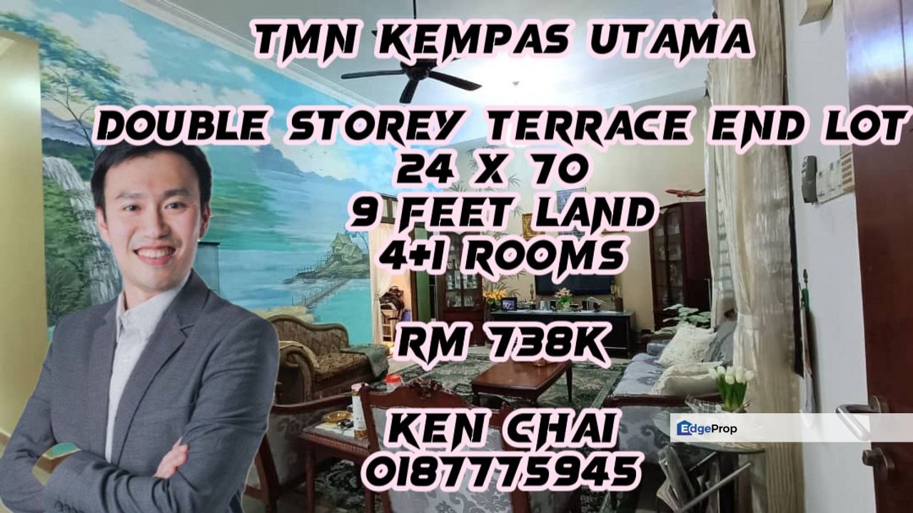 double storey terrace@ kempas utama for Sale @RM738,000 By KEN CHAI ...