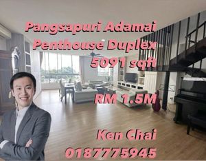 Pangsapuri Adamai Penthouse Duplex Good Condition for Sale @RM1,500,000 By KEN CHAI | EdgeProp.my
