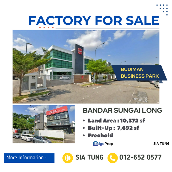 Cheras, Bandar Sungai Long, Budiman Business Park 3 Storey Semi-D ...